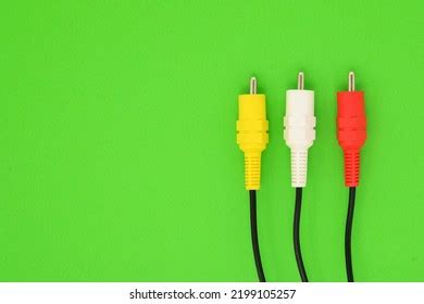 Rca Cable Connector Yellow White Red Stock Photo 2199105257 Shutterstock