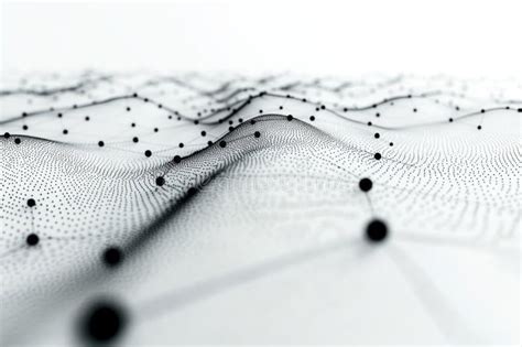 A Monochrome Image Of Interconnected Points Forming A Grid Like Pattern