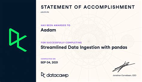 Completed Streamlined Data Ingestion With Pandas In This Course I