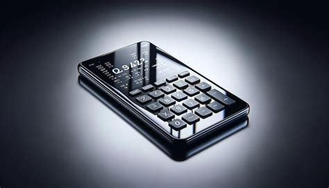 Premium Photo Modern Calculator On A Dark Surface With Reflection