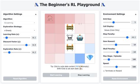 Github Awjulianiweb Rl Playground An Interactive Web Based