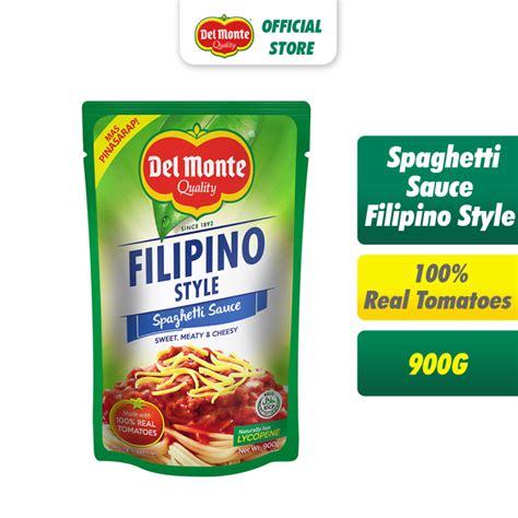 Del Monte Filipino Style Spaghetti Sauce The No 1 Spaghetti Sauce In