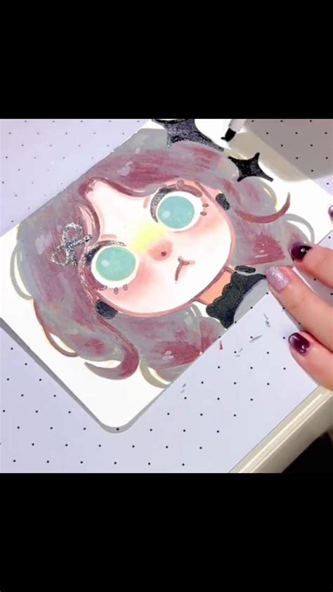 ชอบสีนี้สีอะคริลิค สีผม วาดรูป เด็กน่ารัก Tiktok