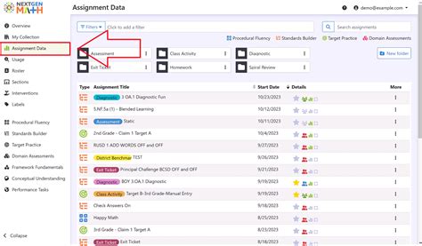 Assigning Individualized Learning Assignments Next Gen Math