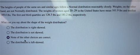 Solved The Heights Of People Of The Same Sex And Similar Chegg Com