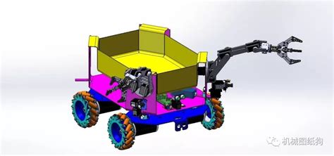【机器人】raspberry树莓派麦克纳姆轮机械手小车模型3d图纸 Solidworks设计 知乎