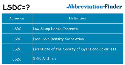 What Does Lsdc Mean