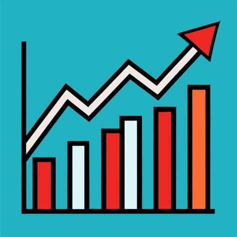 Business Up Chart Vector Illustration Premium Ai Generated Vector