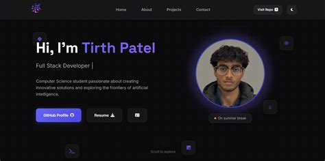Github Rushhiiiportfolio A Personal Portfolio Website Showcasing Web Development Projects