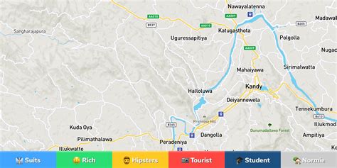 Kandy Neighborhood Map