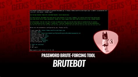 Brutebot Password Brute Forcing Tool Geekscripts