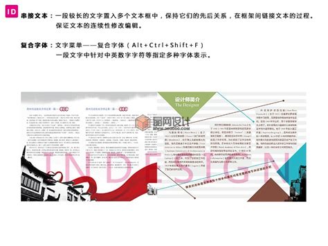 Indesign第八节 利用串接文本、复合字体制作单张排版 广州晶网设计 Bim咨询 Bim培训课程 建筑犀牛课程培训