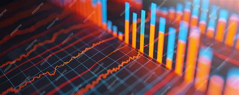A Modern Bar Graph With A Dynamic Layout Capturing The Fluctuating Performance Of Stock Market