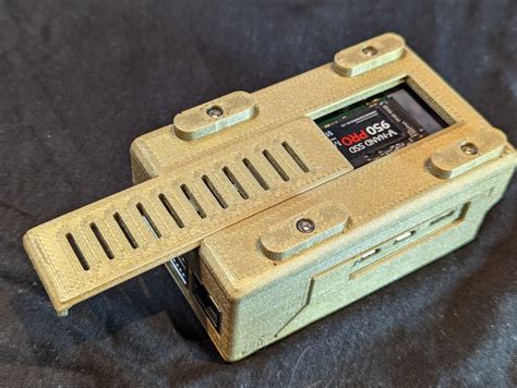 Raspberry Pi 5 Case With Pineberry Hatdrive Bottom By Barbedwire