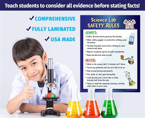 Zoco Science Lab Safety Rules Poster X Australia Ubuy