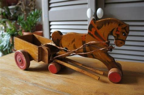Gecevo Vecchi Giocattoli Cavallo E Carrozza Legno Catawiki