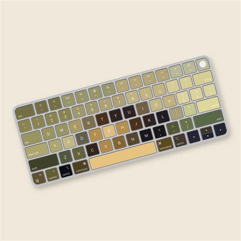 Pixelated Mona Lisa Keyboard Sticker For Magic Keyboard With Touch Id Model A2449 Or A2450