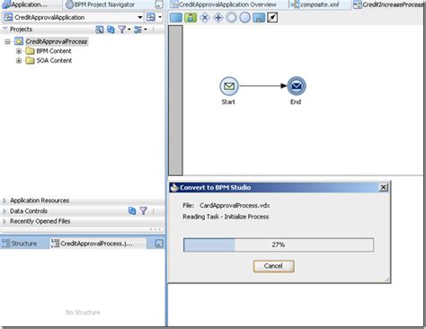 Soa With Oracle Importing A Bpmn Visio Diagram As A Bpm Process In Oracle Bpm G