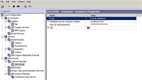 Configuring The Cognos 10 Environment