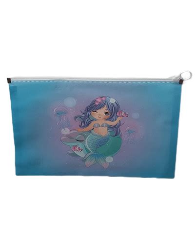 پوشه زیپی A4 پری دریایی زیپ لاک کشویی در 4 طرح و رنگ کد 1683