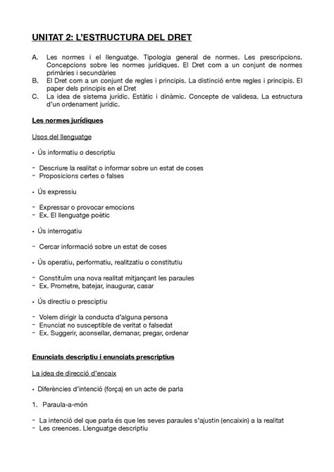 Teoria Del Dret Tema 2 Apunts Docsity