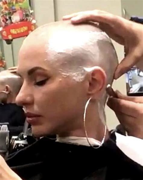 Pin By David Connelly On Bald Women Covered In Shaving Cream 03 Shaved Hair Women Shaved Head