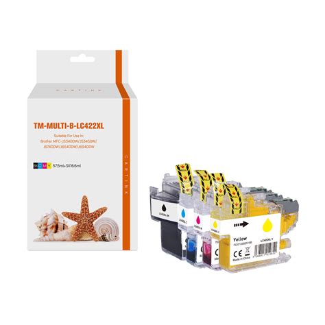 Set Kompatible Brother Tintenpatronen LC 422XL Multipack