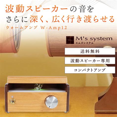 【楽天市場】エムズシステムのスピーカー波動スピーカー 専用 Msオリジナルアンプ W Amp12【通常送料無料】：イマココ・ストア