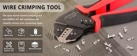 Knoweasy Jst Crimping Tool With 720pcs Jst Xh Connectors Kit 24 16 Awg Labor Saving Crimper