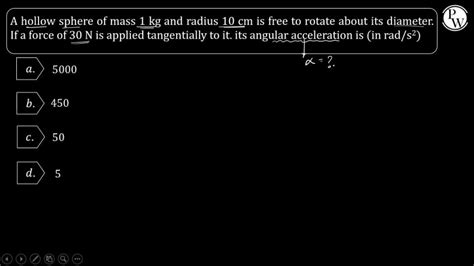 SOLUTION Rotational Motion Practice Sheet Solution Part Studypool