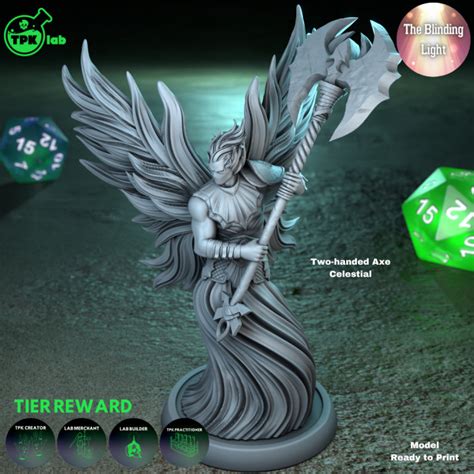 3d Printable Axe Celestial By Tpk Lab