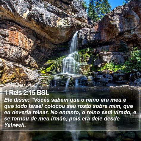1 Reis 2 15 BSL Ele disse Vocês sabem que o reino era meu e
