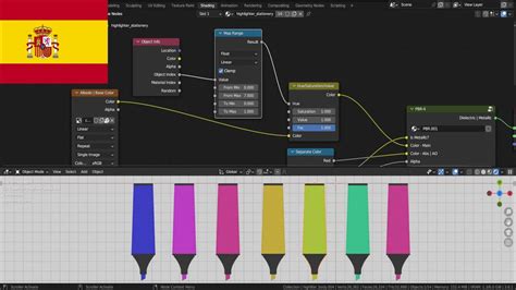 BLENDER Un Material una Textura múltiples Colores con Object ID