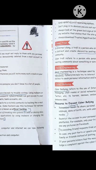 Touchpad Version21 Class 7chapter 8cyber Safety Bookback Answers