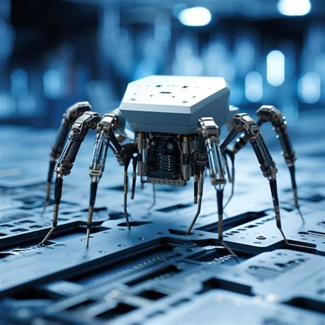 A Microscopic View Of Aipowered Nano Bots Premium Ai Generated Image