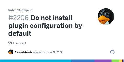 Do Not Install Plugin Configuration By Default Issue 2206 Turbot
