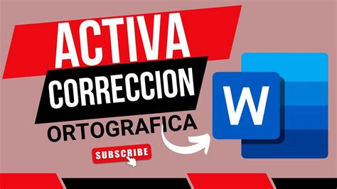 Escribe Sin Errores Cómo Activar la Corrección Ortográfica en Microsoft Word YouTube