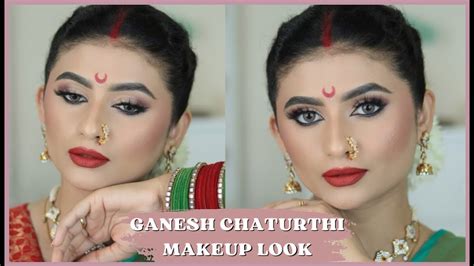 Ganesh Chaturthi Makeup Look Festive Makeup Look Youtube