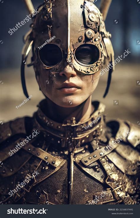 Fantasy Knight Realistic Armor Illustration 3d Stock Illustration