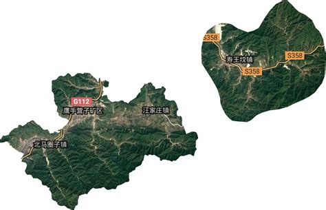 鹰手营子矿区高清地形地图