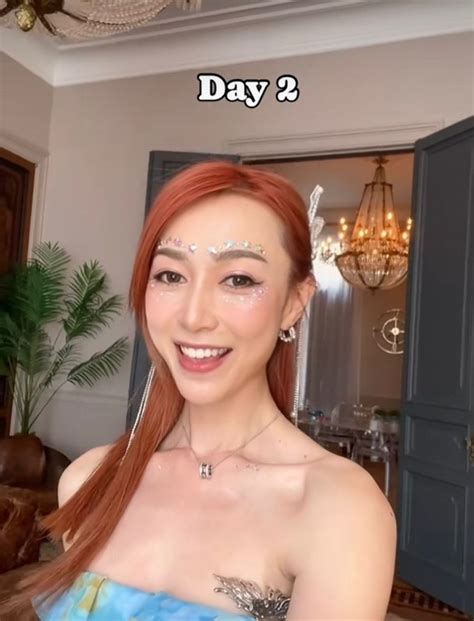 黃嘉雯比利時睇音樂騷 化身蝴蝶仙子露腰晒腿｜即時新聞｜繽fun星網｜oncc東網