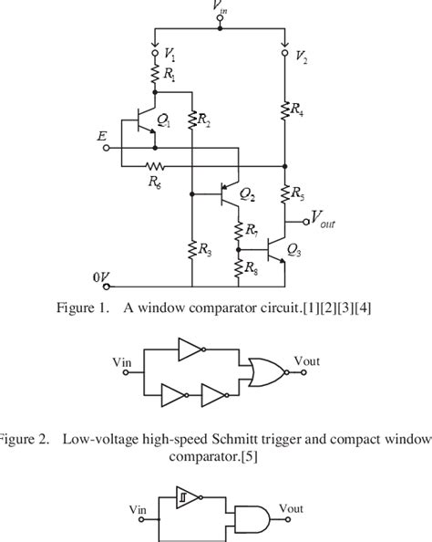 Figure 1 From Three Stage Window Comparator Circuit With MOSFET Resistor Voltage Reference