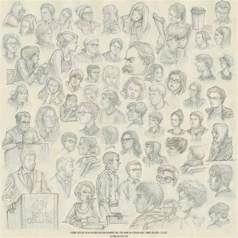 Portrait Sketches Spring 2012 Lucy Bellwood