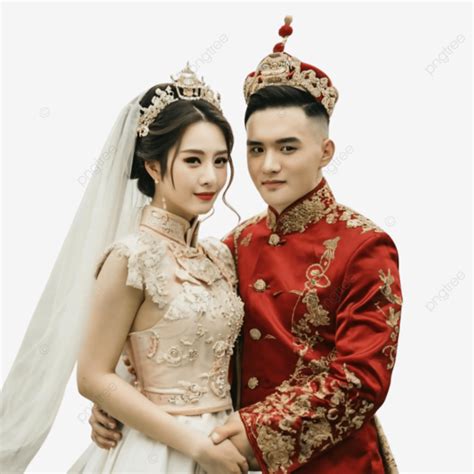 중국 결혼식 사진 신랑과 신부 중국 신랑과 신부 중국 결혼식 만화 신부와 신랑 Png 일러스트 및 이미지 에 대한 무료