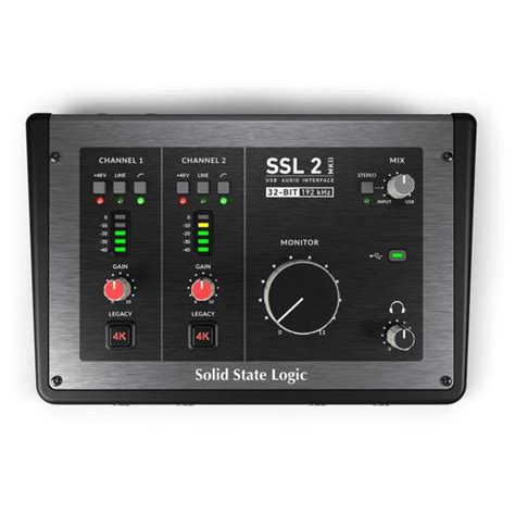 SOLID STATE LOGIC SSL 2 MKII Interface Audio USB C 2 entrées 2 sorties