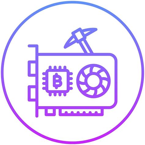 Premium Vector Gpu Mining Vector Icon Illustration Of Cryptocurrency Iconset