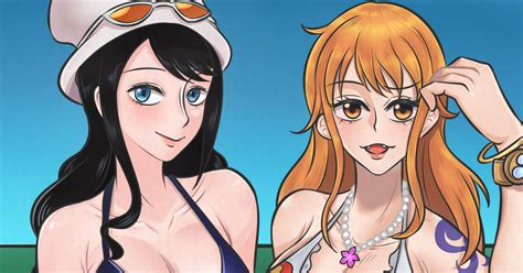 Onepiece Nami And Robin Dressrosa Outfit Bookerのイラスト Pixiv