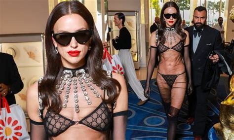 Irina Shayk 37 Wears Next To Nothing As She Steps Out During The Cannes Film Festival In Semi