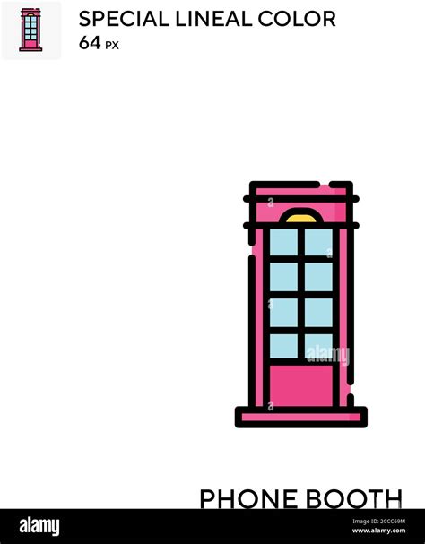 Phone Booth Special Lineal Color Icon Illustration Symbol Design Template For Web Mobile Ui