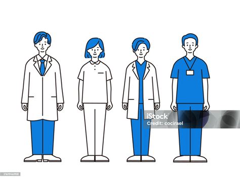남성과 여성 의료 종사자의 전신 일러스트 세트 여자 간호사에 대한 스톡 벡터 아트 및 기타 이미지 여자 간호사